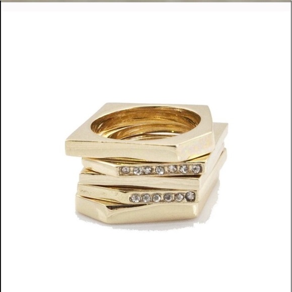 T&J Designs | Jewelry | Modern Stack Ring Set Of 5 | Poshmark